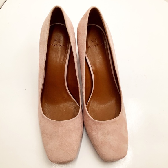 H by Halston | Shoes | Halston Moyen Block Heel Pumps | Poshmark